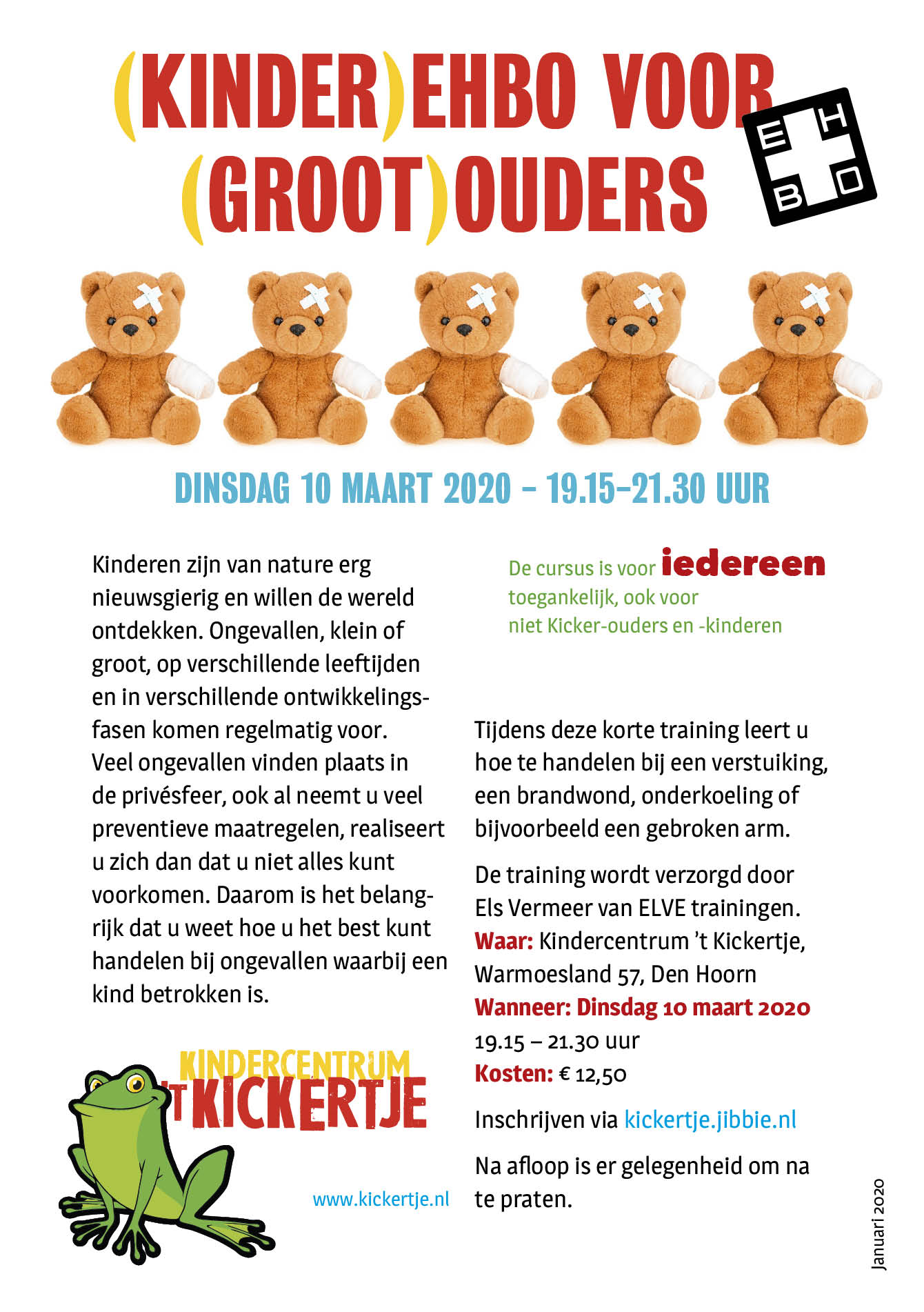 Kinder-EHBO voor (groot) ouders – 't Kickertje